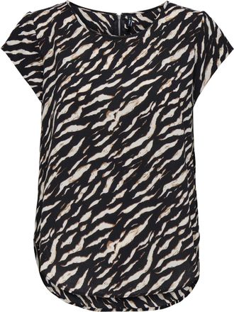 Only Damen Onlvic S/S AOP Top Noos WVN, Brush, 40