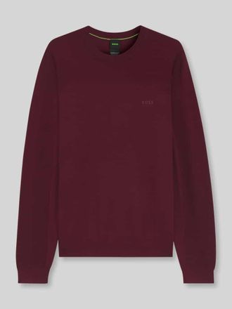 HUGO BOSS Pullover mit Logo-Schriftzug KN_Momentum-X CN