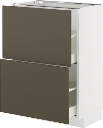 IKEA METOD / MAXIMERA Unterschrank mit 2 Schubladen