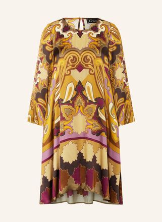 Grace Grace Satinkleid Mit 3/4-Arm gelb