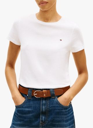Tommy Hilfiger T-shirt droit manches courtes en coton