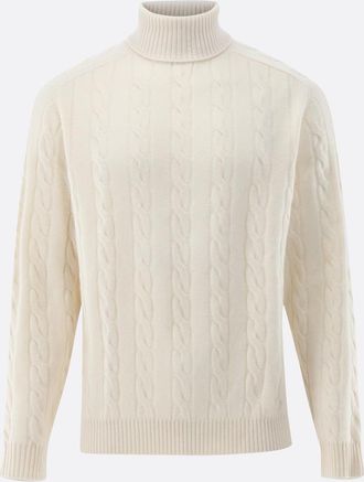 van Laack Zopfstrick Rollkragenpullover ausKaschmir