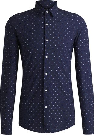 HUGO BOSS Bedrucktes Businesshemd - - Shirts - Herren - Blau - XL