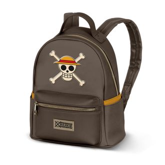 OnePiece Skull-Heady Rucksack, Braun, 15 x 24,5 cm, Kapazität 8 L