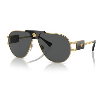 Versace Metall Sonnenbrille - - Accessories - Herren - Gelb - 63 MM
