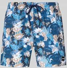 HUGO BOSS Regular Fit Badeshorts mit Allover-Muster Modell PIRANHA