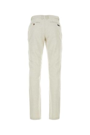 Saint James Mens Sand Cotton Blend Pant Plage Exterior: Linen Pantaloni Trousers