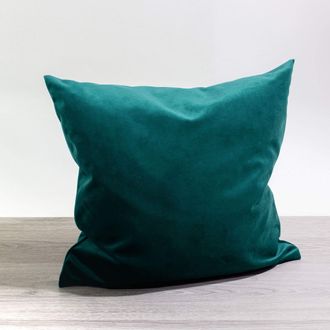 Lysel Kissen Deko Petrol Samtia 50x50 Polyester Kissenbezug Dekokissen