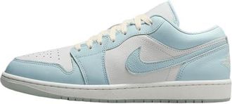 Nike Air Jordan 1 Low SE Chaussures pour homme (HJ5999-400, Bleu glacier/Blanc sommet/Guava Ice/Sea Glass), Bleu glacier/verre de mer, 45 EU
