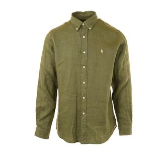 Polo Ralph Lauren Homme, Chemises, Vert, Taille: XL Long Sleeve Sport Shirt