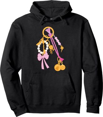 Disney Princess Belle Aurora Jasmine Ariel Cinderella Charms Pullover Hoodie