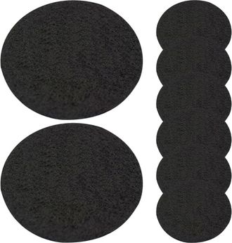 BESTOYARD 8 St&uuml;ck Teiliges Feuerfeste Hitzebest&auml;ndige Isoliermatten aus Baumwolle und Aluminium Runde Unterlagen f&uuml;r R&auml;ucherkegel und Aromatherapie Sicher und T