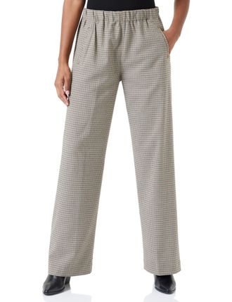 Camel Active Damen 377265/2f99 Hose, Check Nougat, 30W / 30L EU