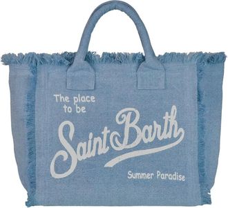 MC2 Saint Barth Femme, Sacs, Bleu, Taille: ONE Size Linen Collette Bag