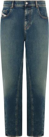 Diesel Homme, Jeans, Bleu, Taille: W33 Jean droit en denim bleu fonc&eacute; &eacute;l&eacute;gant