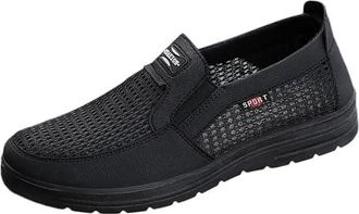 Generic Chaussures Décontractées Hommes Homme Slip Ins Basket Sport Légères en Maille Air Cushioned Full Running Sports Gym Fitness Ourdoor Semelle Chute Zéro