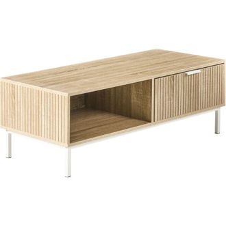 Beliani Couchtisch ROYALLA Hellbraun