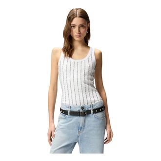 Pinko Pinko, Femme, Tops, Blanc, Taille: 36 FR Cecily Canottiera