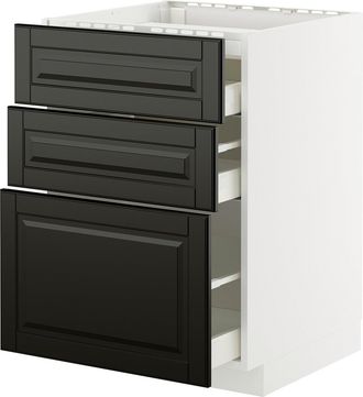 IKEA METOD / MAXIMERA Unterschr.f Kochf/3 Fronten/3Sch