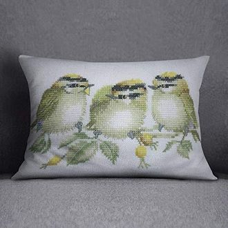 Bonamaison Le Jardin du Lin Kissenhüllen, Cotton, Mehrfarbig, 45x45