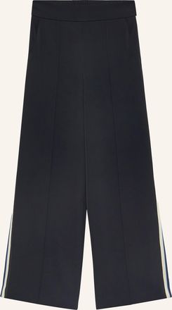 Comma Comma Marlenehose Mit Galonstreifen blau