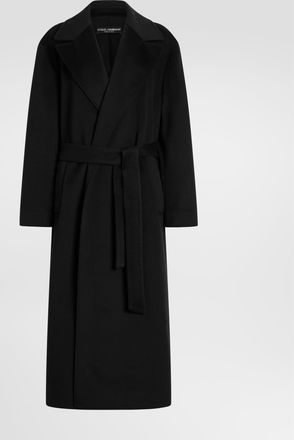 Dolce & Gabbana Doppelreihiger Mantel Aus Wolle - Frau M&auml;ntel Und Jacken Schwarz 36