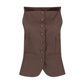 Harper & Yve Gilet Ss6N206 - - Jackets - Damen - Braun - M
