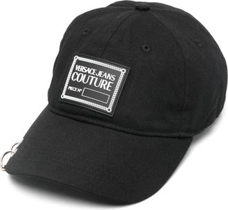 Versace Jeans Couture Piece Number Piercing Baseballkappe - Schwarz