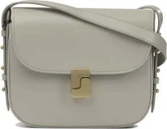SOEUR Soeur, Femme, Sacs, Gris, Taille: ONE Size Sac bandoulière gris avec fermoir doré