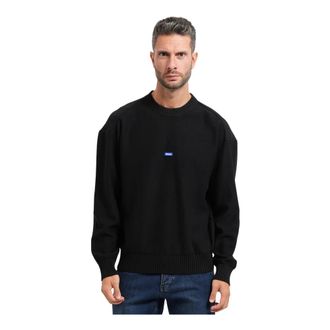 HUGO BOSS Pull col rond - Homme - Pulls - Noir - Taille: 2XL