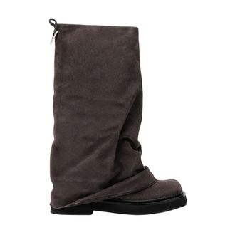 The Attico Femme, Chaussures, Gris, Taille: 40 EU Robin Combat Boot