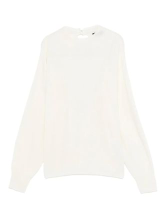 Liu Jo Gerippter Pullover - Wei&szlig;