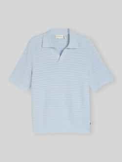 Tom Tailor Regular Fit Poloshirt aus Baumwoll-Leinen-Mix