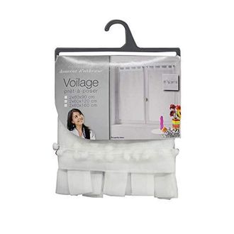 Douceur d'Intérieur douceur dIntérieur POUPETTE Paar rechts Schlaufen Voile Sand gestreift, Polyester, Taupe, 120 x 60 cm