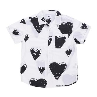 Obey Wei&szlig;es Multi Gewebtes Kurzarmhemd - - Shirts - Herren - Wei&szlig; - S