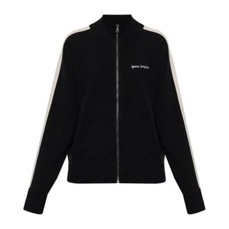 Palm Angels Rollkragen-Cardigan mit Sticklogo - - Knitwear - Damen - Schwarzk - S