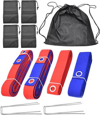 Generico Volleyball-Linien für Beach-Volleyballfelder, multifunktionales Klappzubehör mit Design für Outdoor-Sport Universität