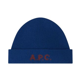 A.P.C. A.p.c., unisex, Accessoires, Bleu, Taille: ONE Size Bonnet en laine mérinos
