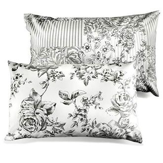 Curtina Dreams & Drapes Malton 1 Paar zus&auml;tzliche Kissenbez&uuml;ge, Polycotton, Slate, Pillowcases - Pair