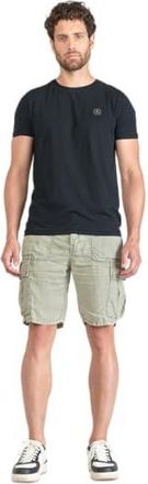 Le Temps Des Cerises Bermuda en Lin Rocca Vert Amande