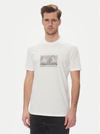 A|X Armani Exchange T-Shirt XM000555 AF10358 U0009 Wei&szlig; Regular Fit