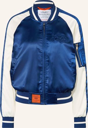 Bombers Original Bombers Original Satinblouson blau