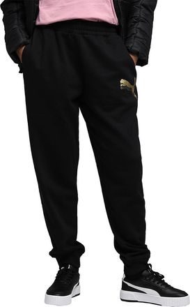 Puma Damen Essentials Metallic Jogginghose 3XL, Black Metallic Gold