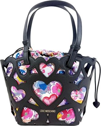 Love Moschino Femme, Sacs, Multicolore, Taille: ONE Size Canvas Shopping Colorato