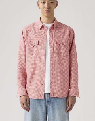 Levi's Llewelyn Chrys - Locker geschnittenes Westernhemd in Rot kariert