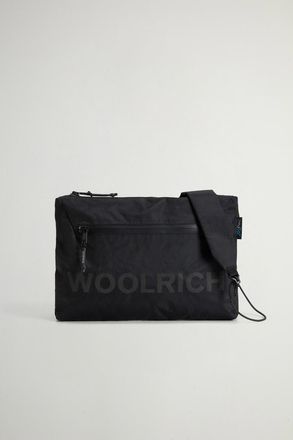 Woolrich Unisex Umhängetasche mit Logo aus X-PAC by Todd Snyder Schwarz Größe ONE