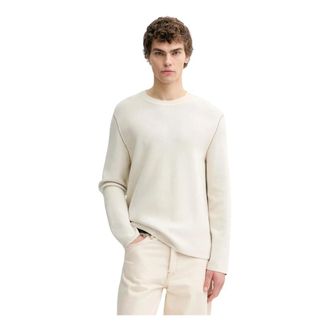 Marc O'Polo Pull Col Rond Double-Face Coton - Homme - Pulls - Beige - Taille: S