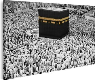 Islandburner Bild auf Leinwand Menschenmenge bei der Kaaba in Mekka Bilder Wandbilder Poster
