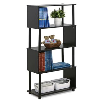 Furinno Flexi Regal mit 5 Ebenen, holz, Espresso, 29.97 x 29.97 x 121.92 cm