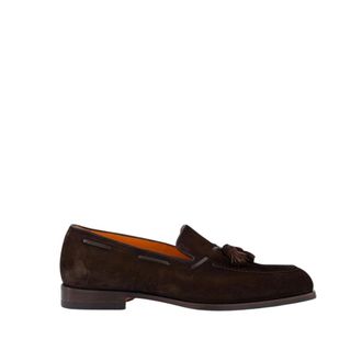Santoni Homme, Chaussures, Brun, Taille: 40 EU Brando Tasselled Loafer